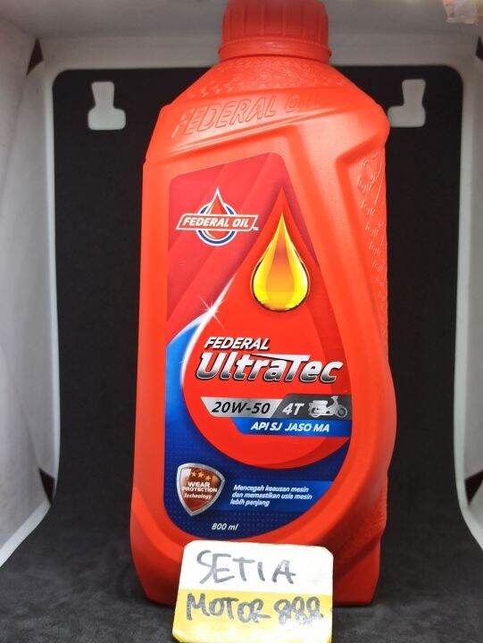 Federal Oil ULTRATEC 20W-50 4T 800ML Utec 0.8 Liter DIJAMIN ORIGINAL ...