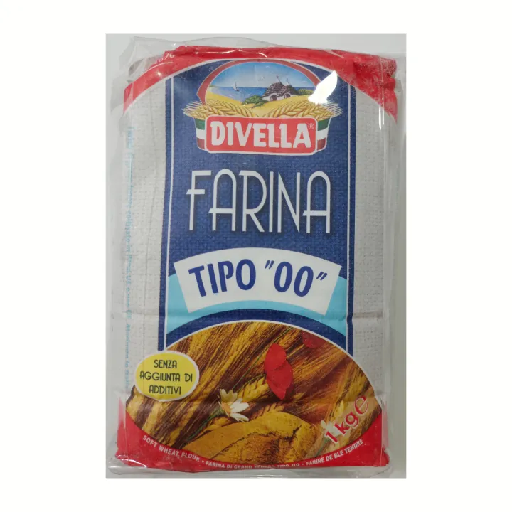 Divella Plain Farina Flour Tippo "00" แป้งสาลีดูรัมวีท 100% สำหรับทำพิช ...