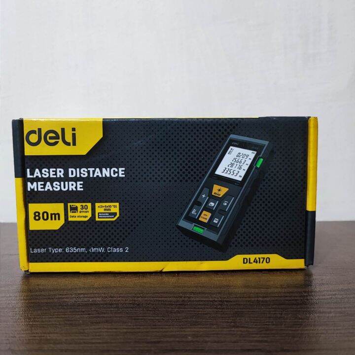 DELI Laser Distance Measure 80m | Lazada PH