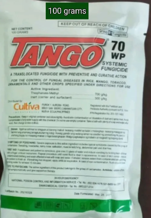 TANGO 70 WP SYSTEMIC FUNGICIDE ACTIVE INGREDIENT: THIOPHANATE METHYL ...