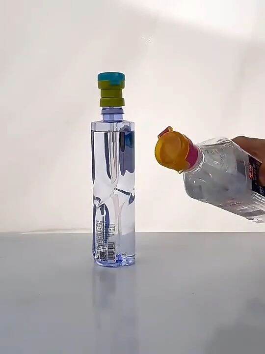 Portable Spill Proof Juice Soda Water Bottle Twist Cover Cap with Straw ...