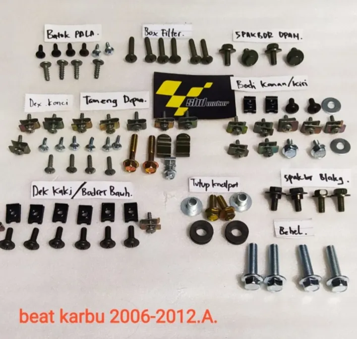 baut full body beat Karbu / baut lengkap Fullset beat Lama .A | Lazada ...