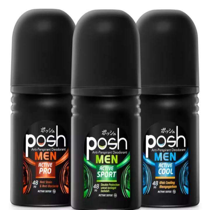 POSH DEODORANT MEN ACTIVE COOL | ACTIVE PRO | ACTIVE SPORT 50GRAM ...