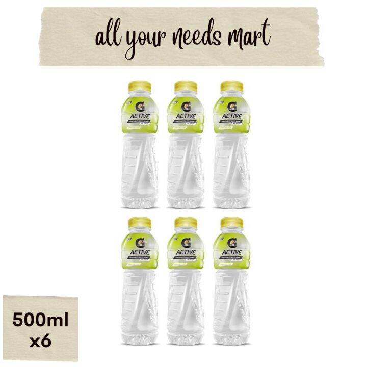 Gatorade G Active Electrolyte Water Drink (Keto Friendly) Lemon 500ml ...