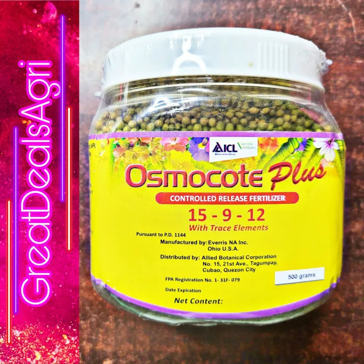 OSMOCOTE PLUS 15-9-12 WITH TRACE ELEMENTS CONTROLLED RELEASE FERTILIZER ...
