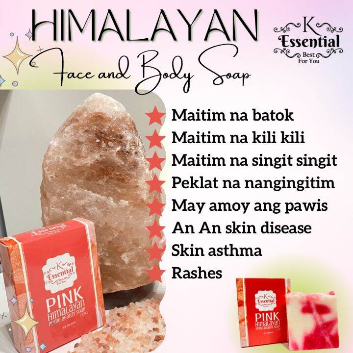 The Original Pink Himalayan Soap FDA approved | Lazada PH