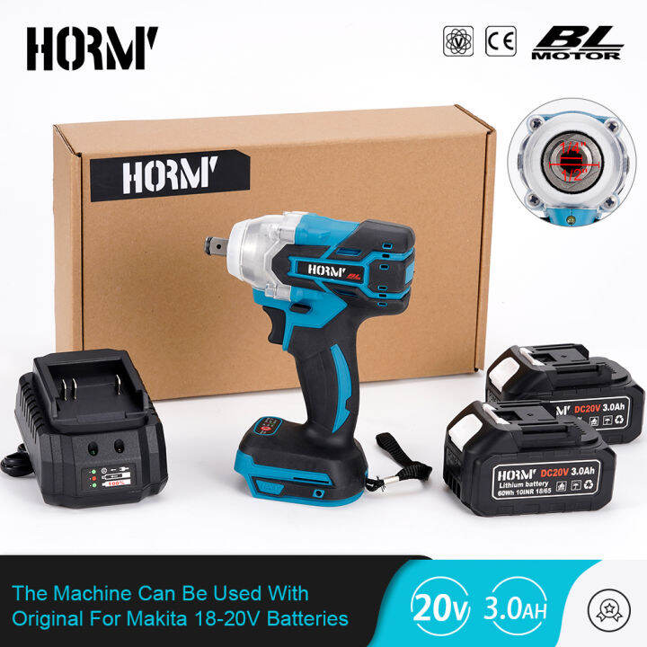 520N.m Brushless Electric Impact Wrench Cordless Driver Hand Drill Installation Socket Power ...