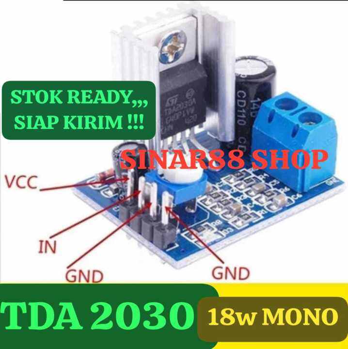 TDA2030A TDA 2030A MONO AUDIO AMPLIFIER MODUL SINGLE BOARD 18W MODULE ...