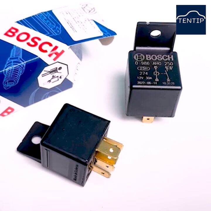 BOSCH บอส แท้ รีเลย์ รีเลย์บอส 5ขา 1หน้า 12V 20A BOSCH No.0-986-AH0-250 ...