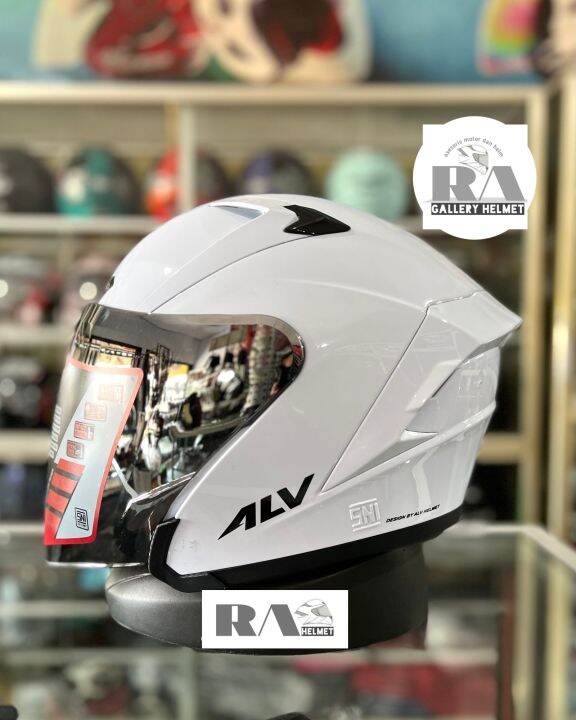 HELM ALV ULTRON SOLID WARNA PUTIH HELM HALF FACE PAKET GANTENG ORIGINAL ALV | Lazada Indonesia