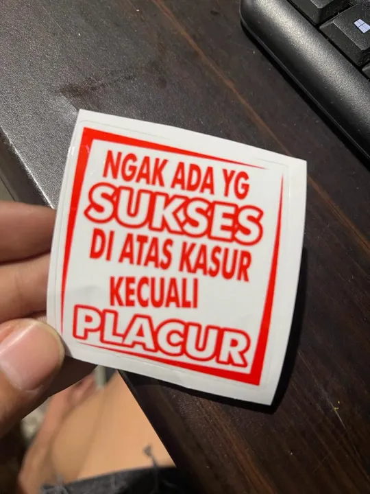stiker atau sticker kata kata bijak untuk motor laptop casing hp dll | Lazada Indonesia