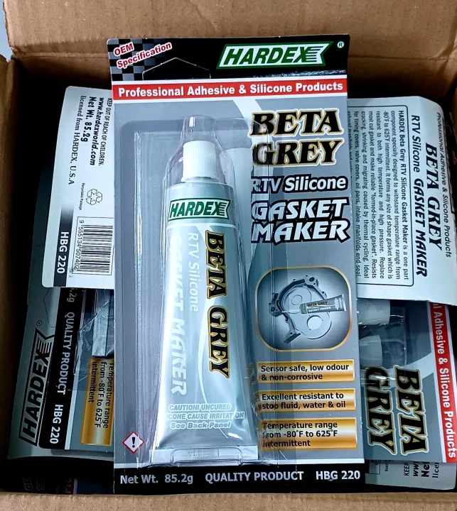 HARDEX Beta gray silicone gasket maker 85.2g price is for 1pc HBG-220 ...