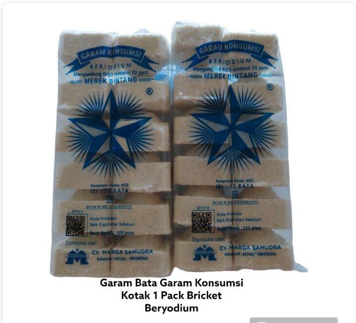 Garam Bata Garam Konsumsi Kotak 1 Pack Bricket Beryodium | Lazada Indonesia