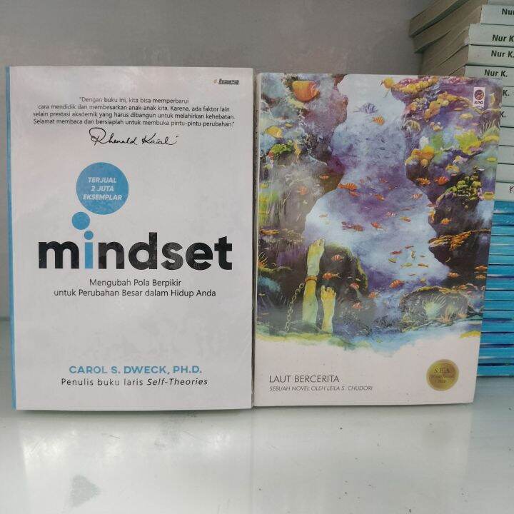Paket 2 buku mindset, dan laut bercerita. | Lazada Indonesia