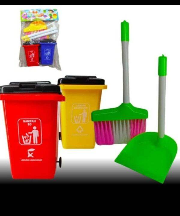 MAINAN SAPU DAN TONG SAMPAH ALAT KEBERSIHAN // CLEANER / CLEANING TOOLS ...