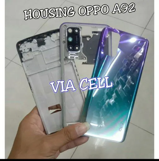Casing Housing Fullset Oppo A92 Backdoor Backcover plus Frame Lcd Bazel ...