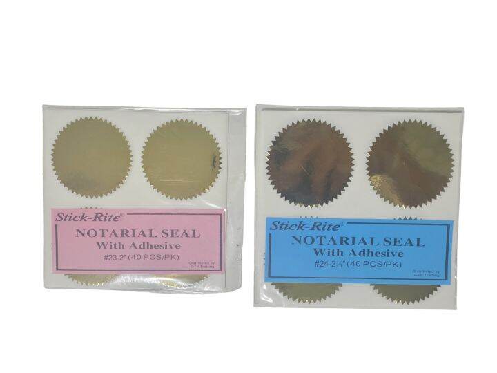 Notarial Seal with Adhesive Pack of 40 Pcs | Lazada PH