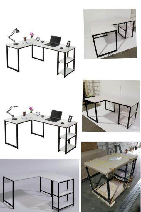 Meja Kerja Letter L Multipleks kombinasi besi hollow galvanized ...