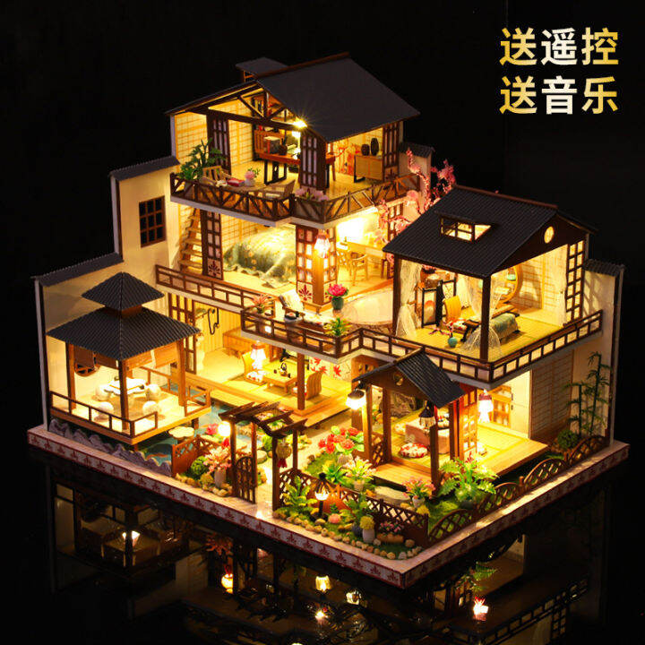 Handmade DIY Cottage Ancient Town Villa Mori Court Making House Chinese ...