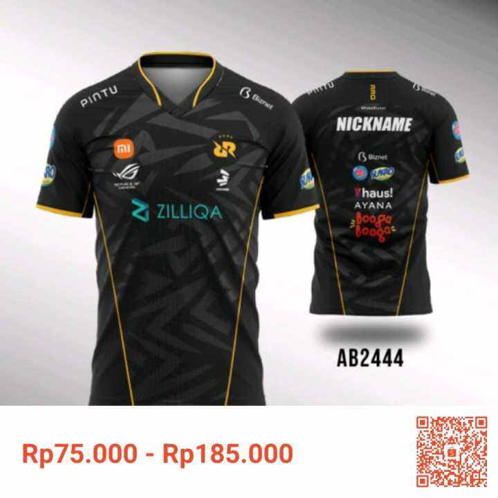 kaos baju Jersey RRQ season 10 fullprint busa custom nama | Lazada ...