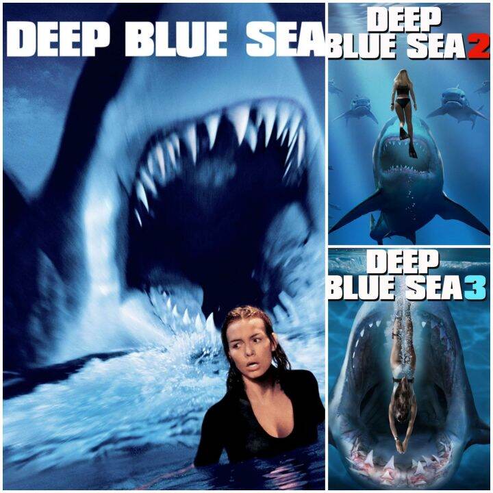 [DVD FullHD] ฝูงมฤตยูใต้มหาสมุทร ครบ 3 ภาค Deep Blue Sea 3-Movie ...
