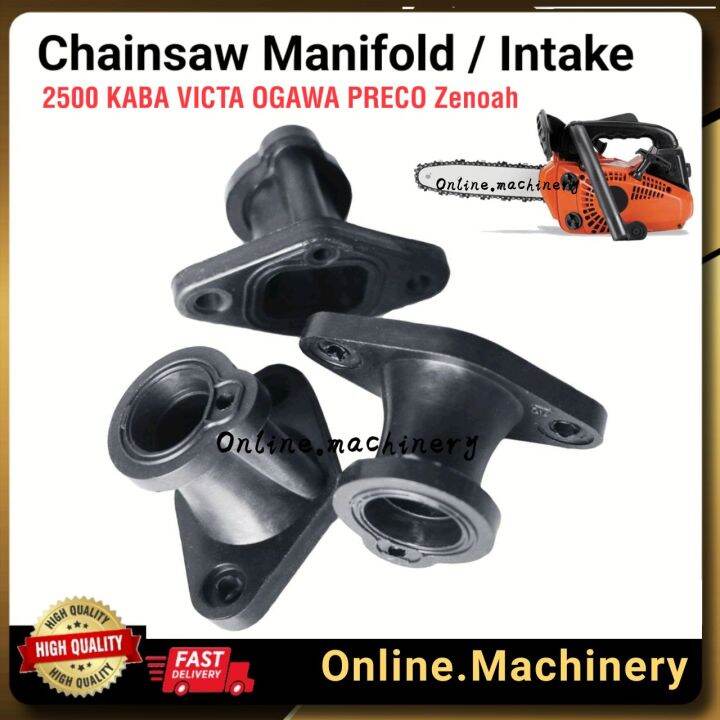 2500 Carburetor Manifold / Intake OGAWA KABA Handheld Chainsaw 12" 14 ...