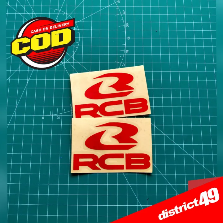 Cutting sticker RCB - Sticker Cutting RCB - Stiker Racing Boy - Stiker ...