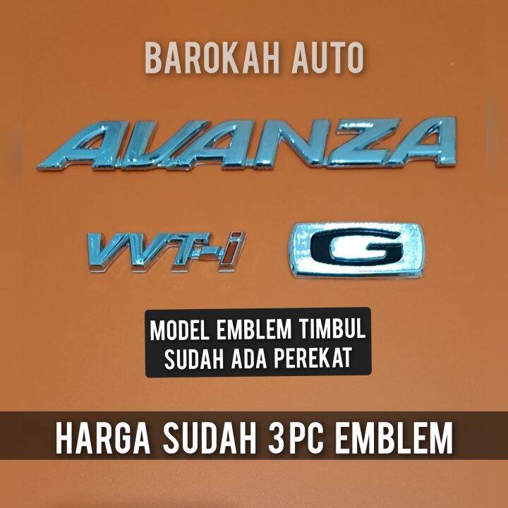 avanza emblem logo avanza type G harga sudah 3pc | Lazada Indonesia