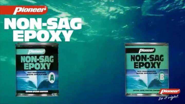 Lem Epoxy Pioneer Non Sag Marine Epoxy 170gr Dempul Kapal Anti Bocor ...