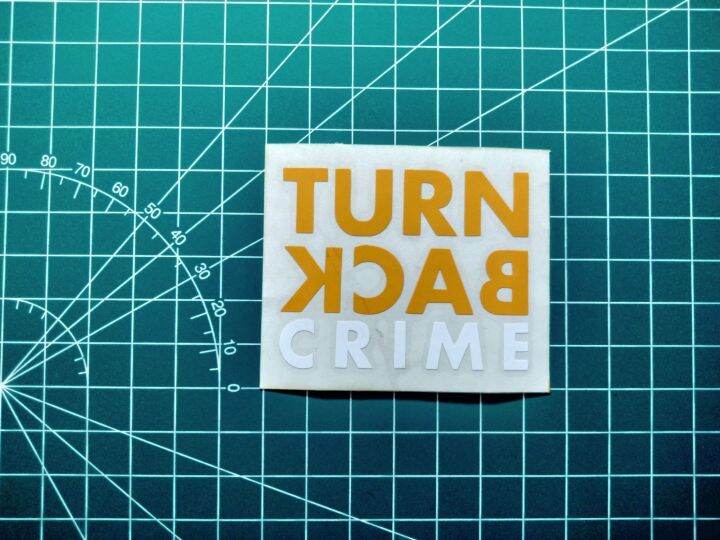 stiker turn back crime | Lazada Indonesia