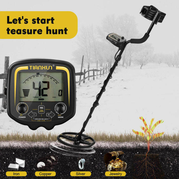 Metal Detector Handheld Portable Outdoor Treasure Hunt Underground ...