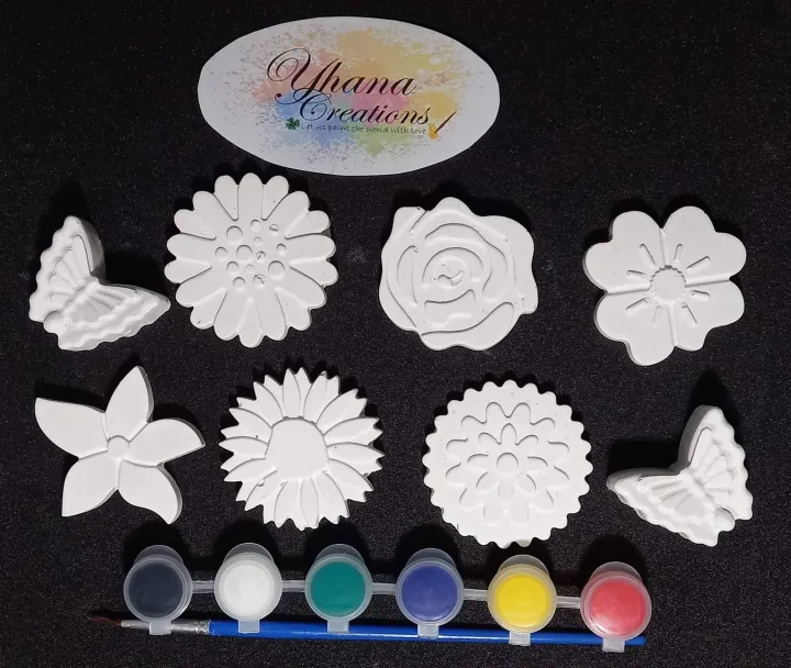 Flower Garden Butterfly Theme - DIY Plaster Paint Kit/Set ( Souvenir ...