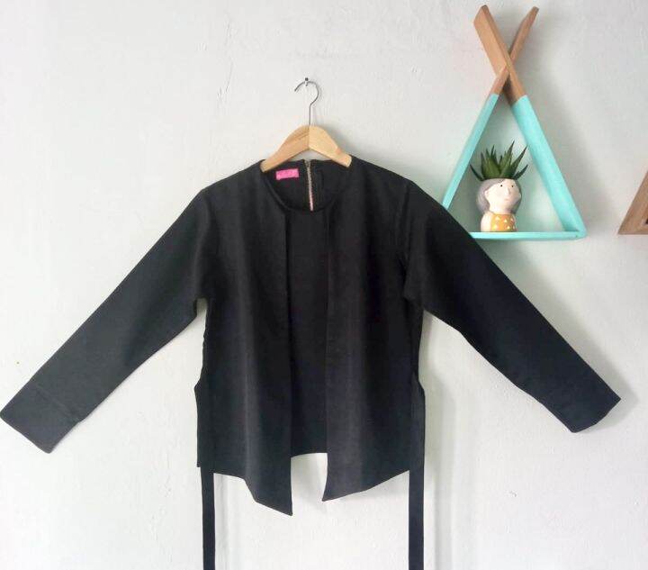 Atasan Model Kebaya Modern Hitam Polos | Lazada Indonesia