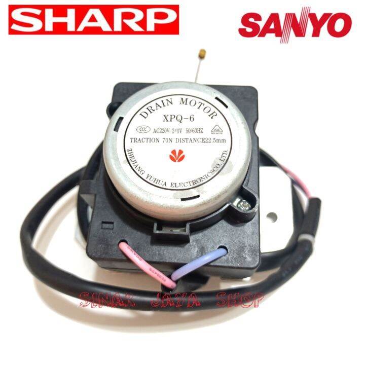 DRAIN MOTOR MESIN CUCI SHARP / SANYO 1 TABUNG/ RESPOUND SWITCH XPQ-6 | Lazada Indonesia