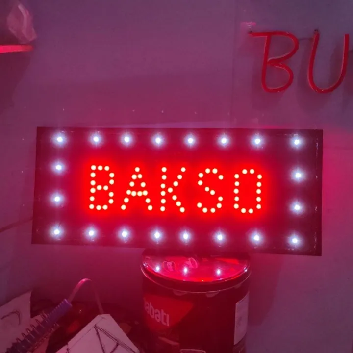tulisan lampu led BAKSO 40x20 | Lazada Indonesia