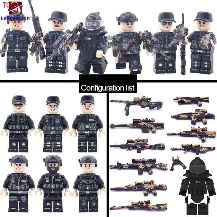 LEGOS - Swat Team Legos Military Army Set Military Accessories Legos ...