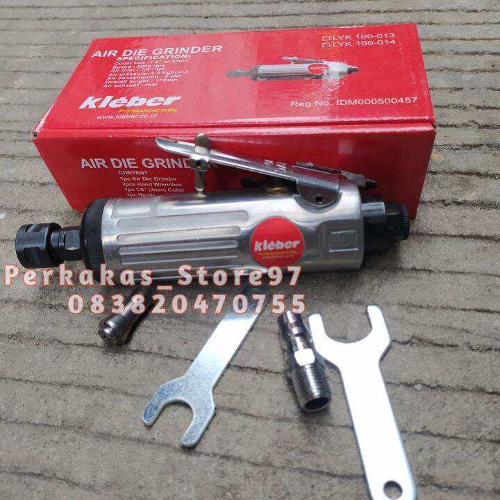 Mesin Gerinda Mesin Bor Tenaga Angin KLEBER Die Grinder LYK 100-014 ...