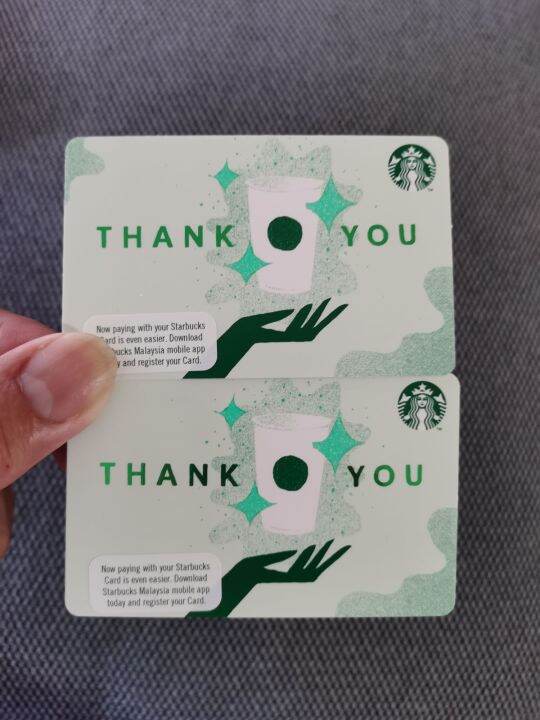 Starbucks 2021 Thank You Card | Lazada