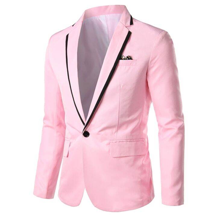 Jas pria putih variasi hitam / Jas formal putih / jas blazer pria ...