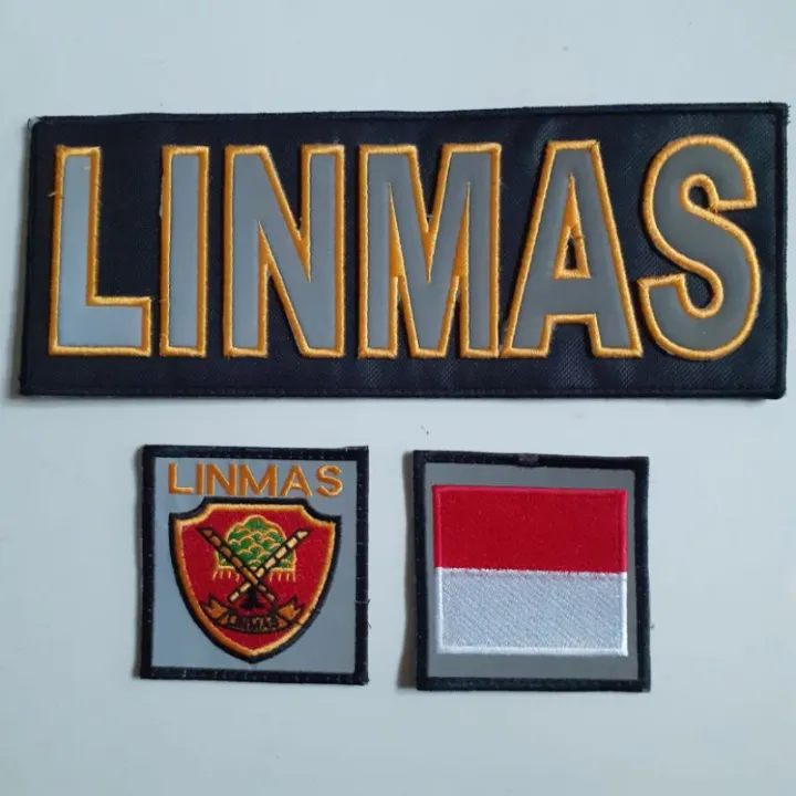 logo bordir LINMAS satu set | Lazada Indonesia