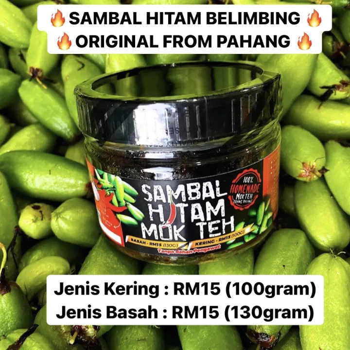 SAMBAL HITAM BELIMBING BULUH Original Home Made dari PAHANG | SAMBAL ...