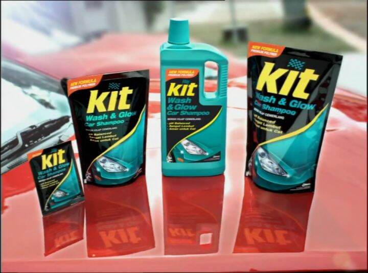 Kit Wash & Wax Pouch 720mL Perpaduan Shampoo Mobil dan Premium Wax ...