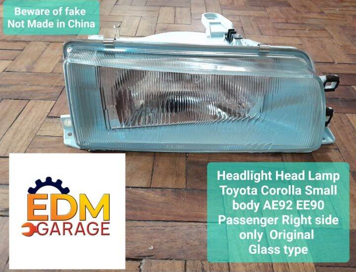 Headlight Head Lamp Toyota Corolla Small body AE92 EE90 Passenger Right ...