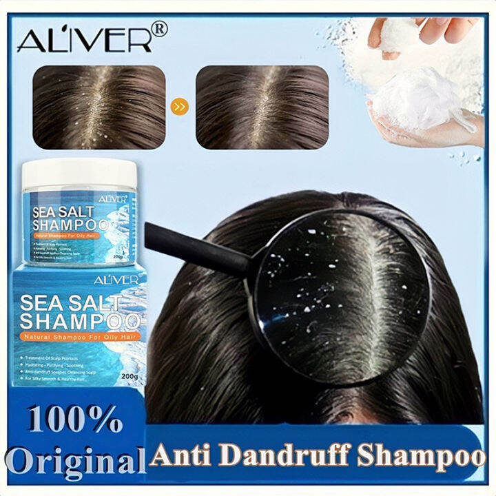【Ready Stock in Manila】ALIVER Sea salt shampoo 200g Deeply clean the ...