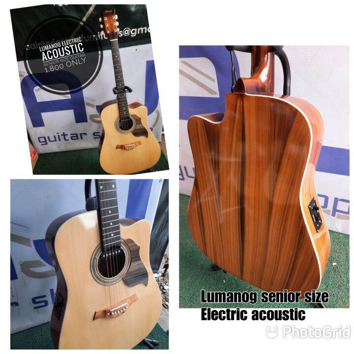 Lumanog Senior Size Electric Acoustic (Natural) | Lazada PH