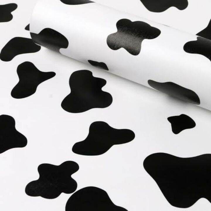 WALLPAPER DINDING MOTIF BERCAK SAPI HITAM PUTIH | Lazada Indonesia