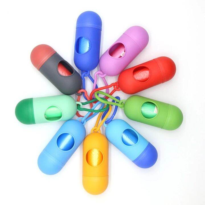 Portable Dog Poop Bags Dispenser Trash Sack Case Carrier Outdoor ...