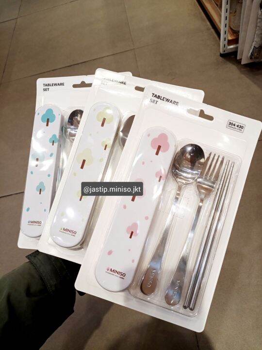 MINISO 🆕 - CUTLERY SET TREE SERIES (SENDOK, GARPU & SUMPIT) | Lazada ...