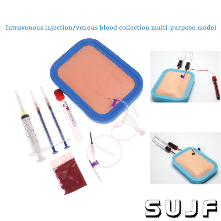 Practical Venipuncture Injection Silicone Training Pad Human Pad Moudel ...