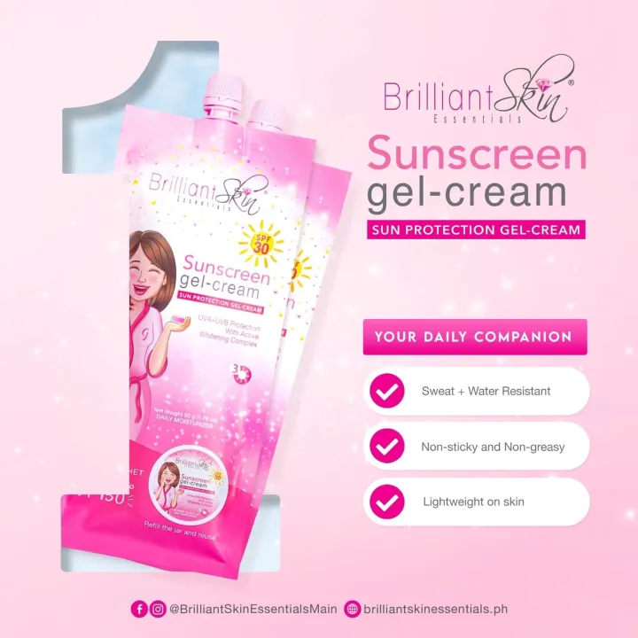 Brilliant Sunblock gel cream 50g | Lazada PH